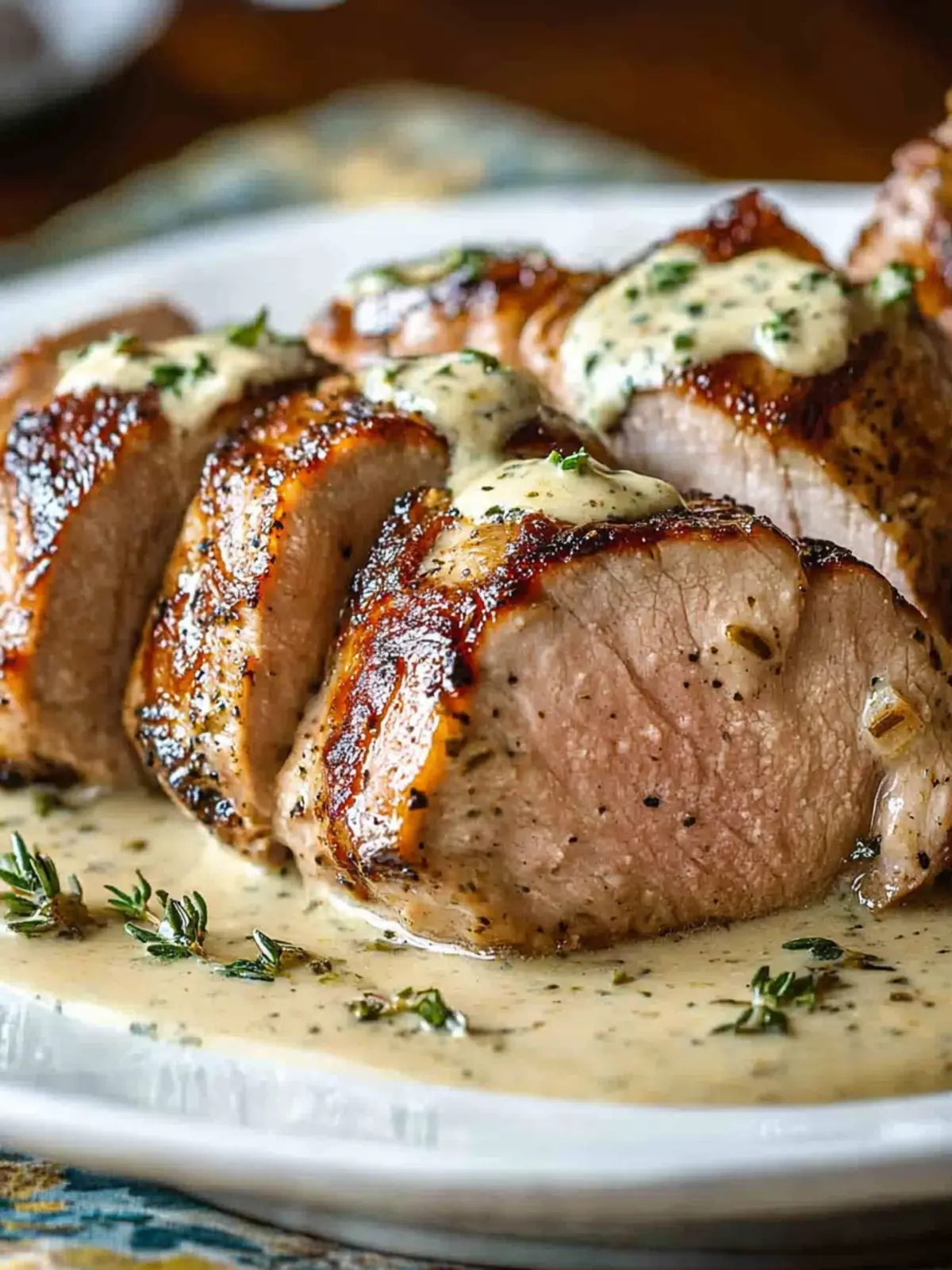 Best-Ever Pork Tenderloin with Dijon Cream Sauce Made Easy