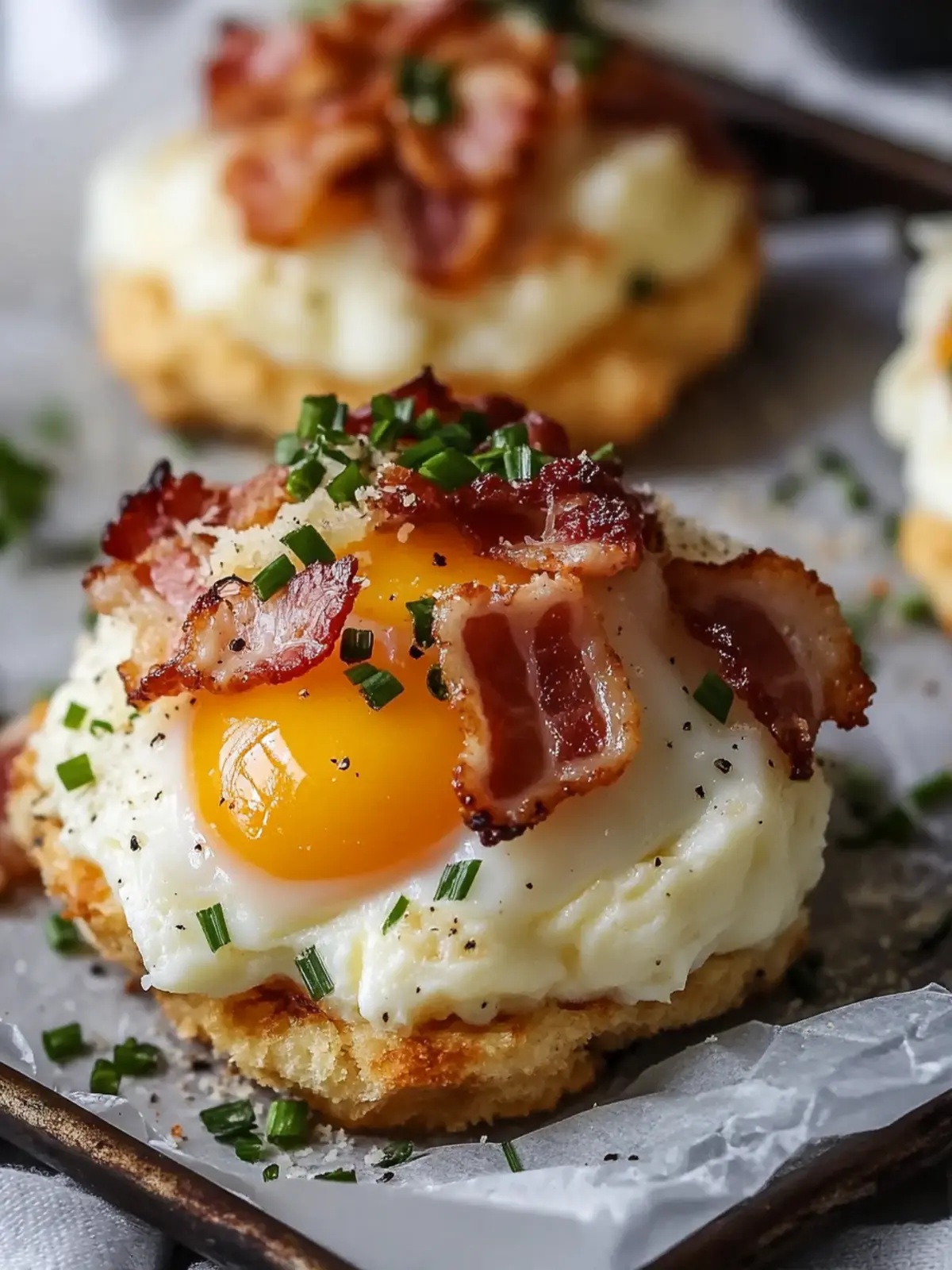 Irresistible Bacon Parmesan & Chive Egg Clouds for Brunch