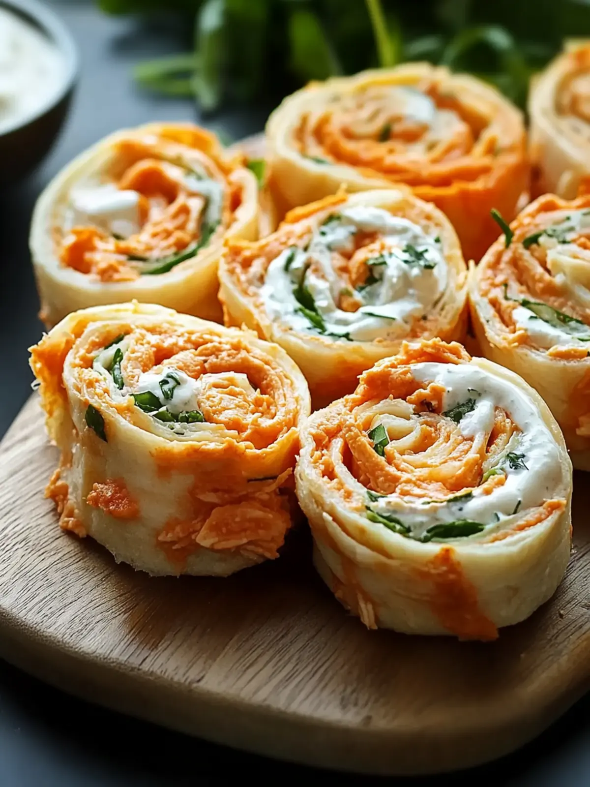 Irresistible Buffalo Chicken Ranch Pinwheels: A Quick Snack