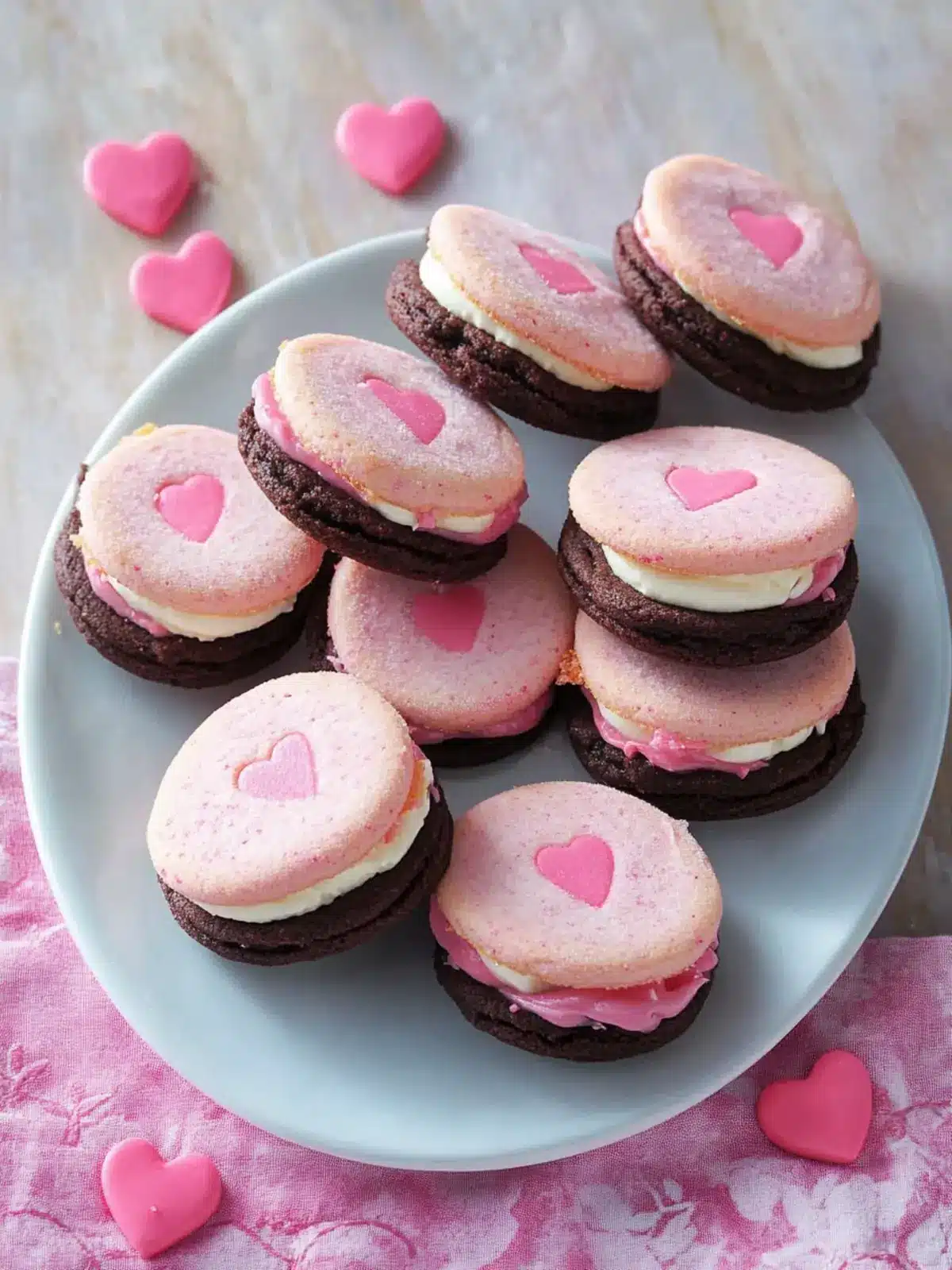 Irresistible Valentine's Sandwich Cookies with Creamy Buttercream