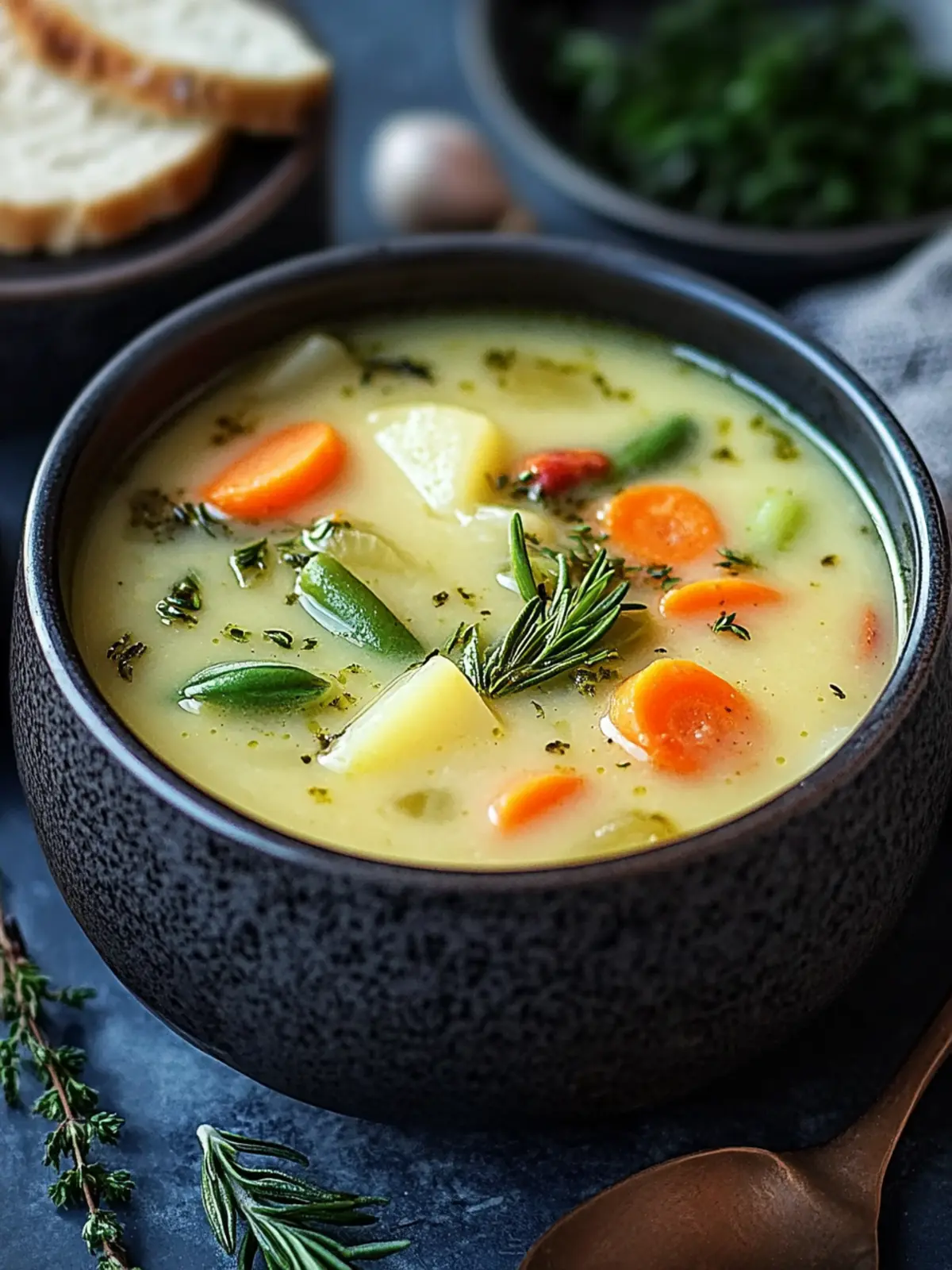 Ultimate Creamy Vegetable Soup with Zesty Green Chili Twist