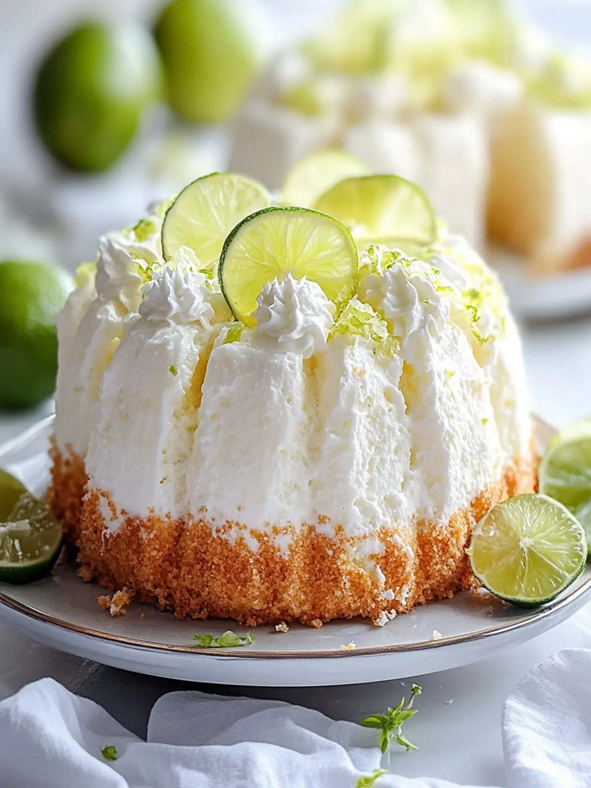Irresistible Key Lime Angel Food Cake for Refreshing Bliss
