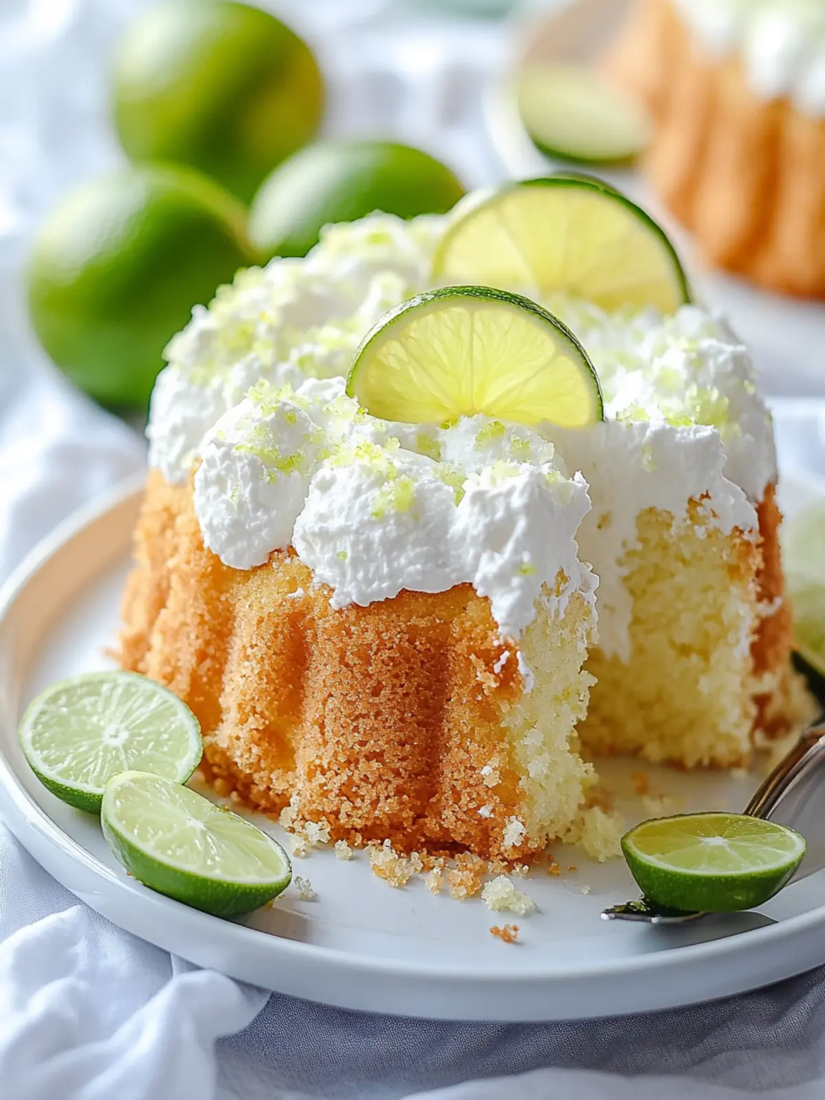 Irresistible Key Lime Angel Food Cake for Refreshing Bliss