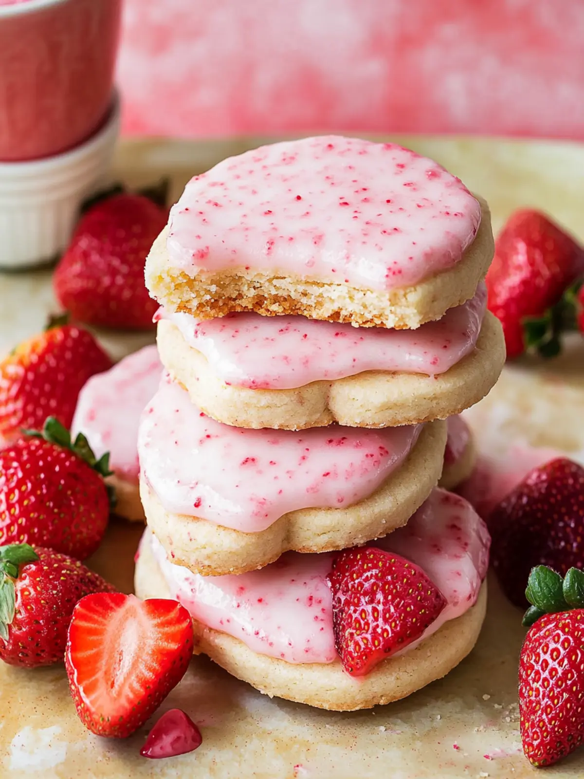 Irresistible Strawberry Shortbread Cookies - Easy & Perfect Treat!