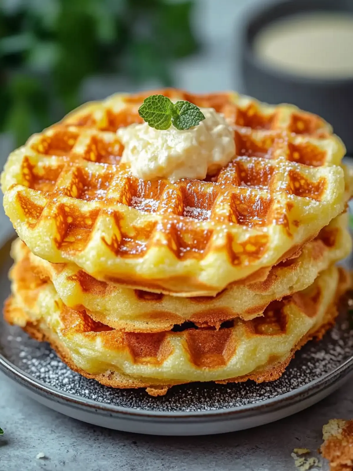 Easy Cheesy & Crispy Chaffles: Irresistible Low-Carb Delight