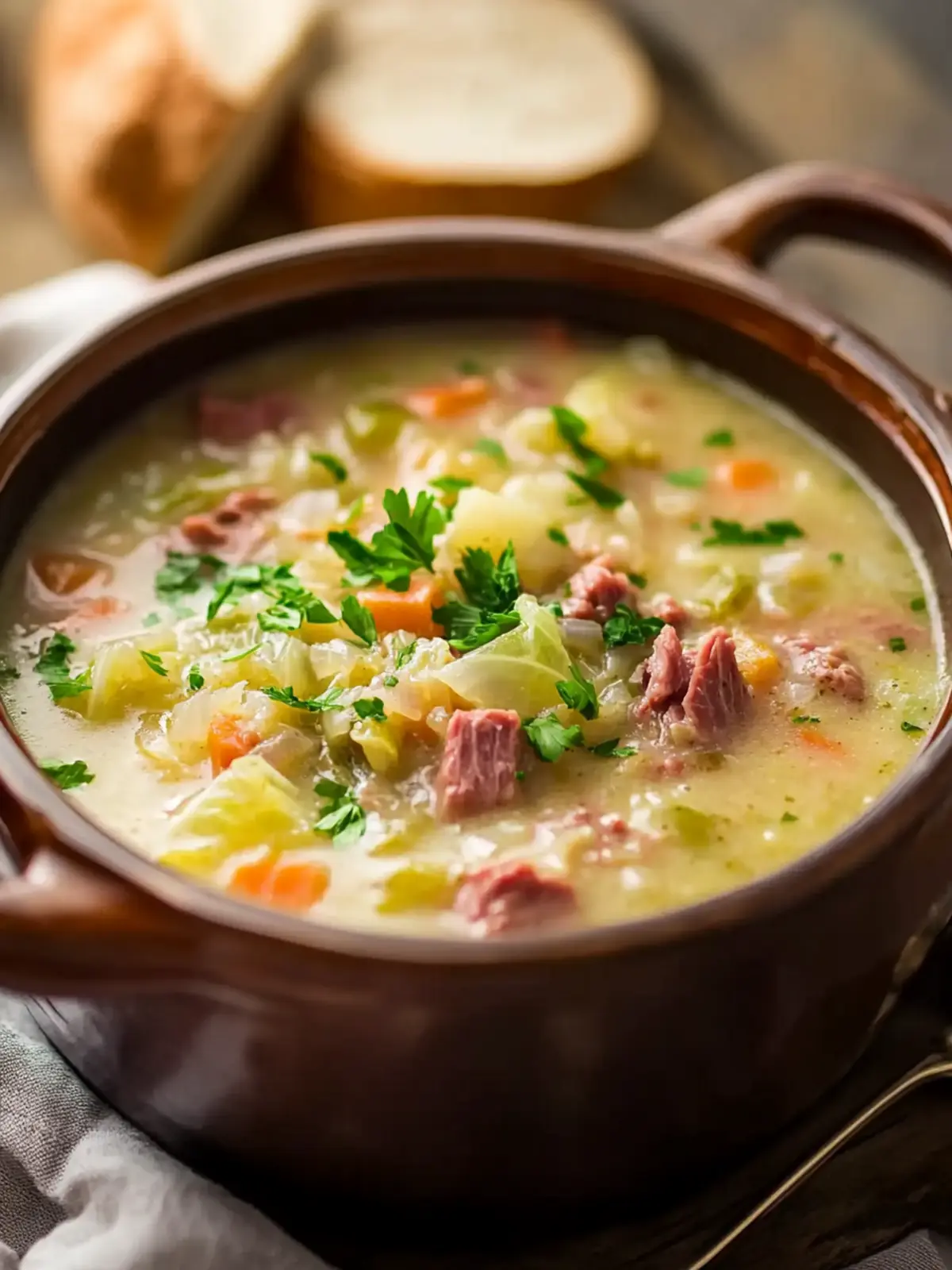 Ultimate Corned Beef and Cabbage Chowder - A Creamy Comforting Soup