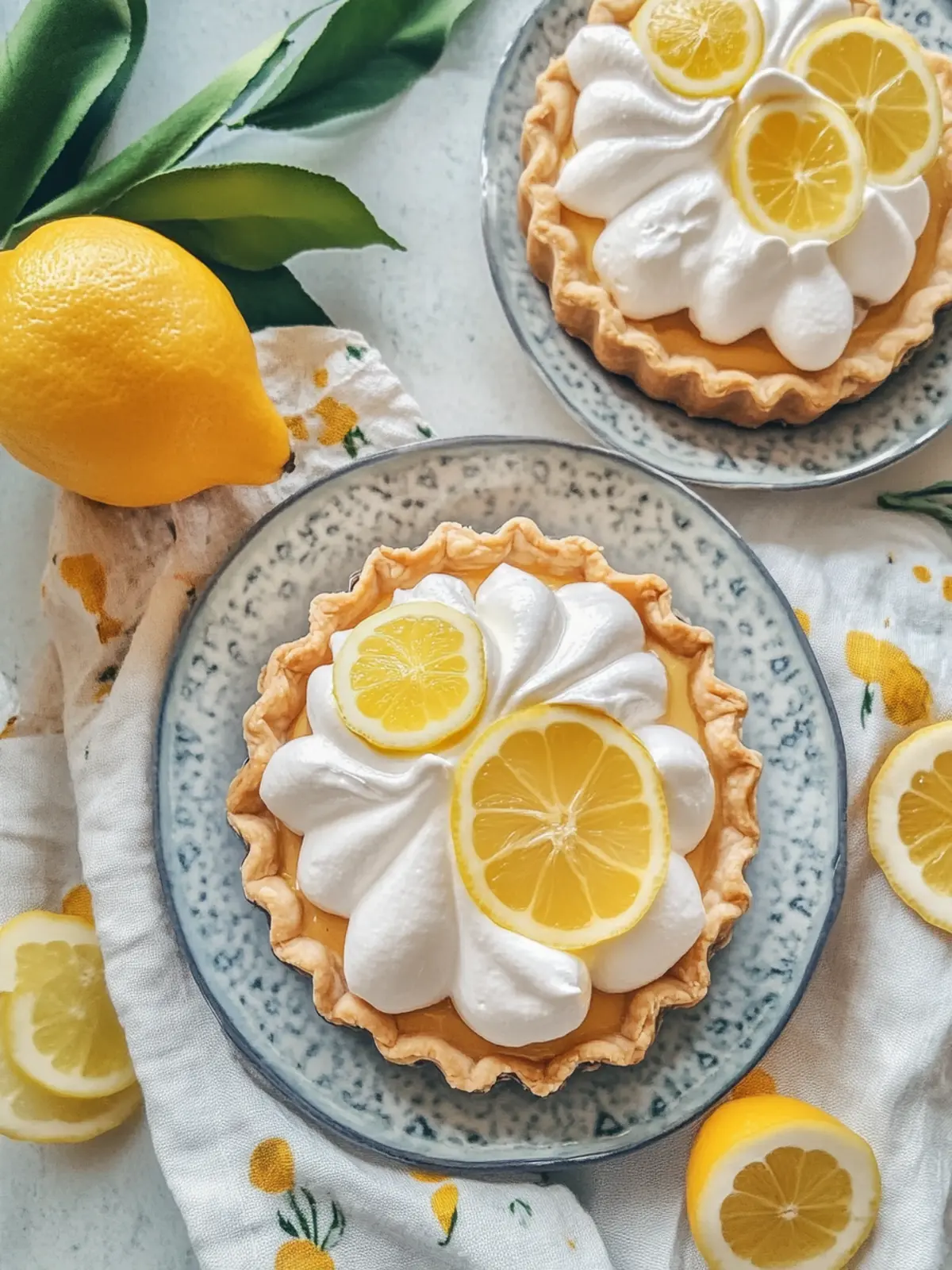 Irresistible Daisy Lemon Meringue Pies – Zesty and Adorable