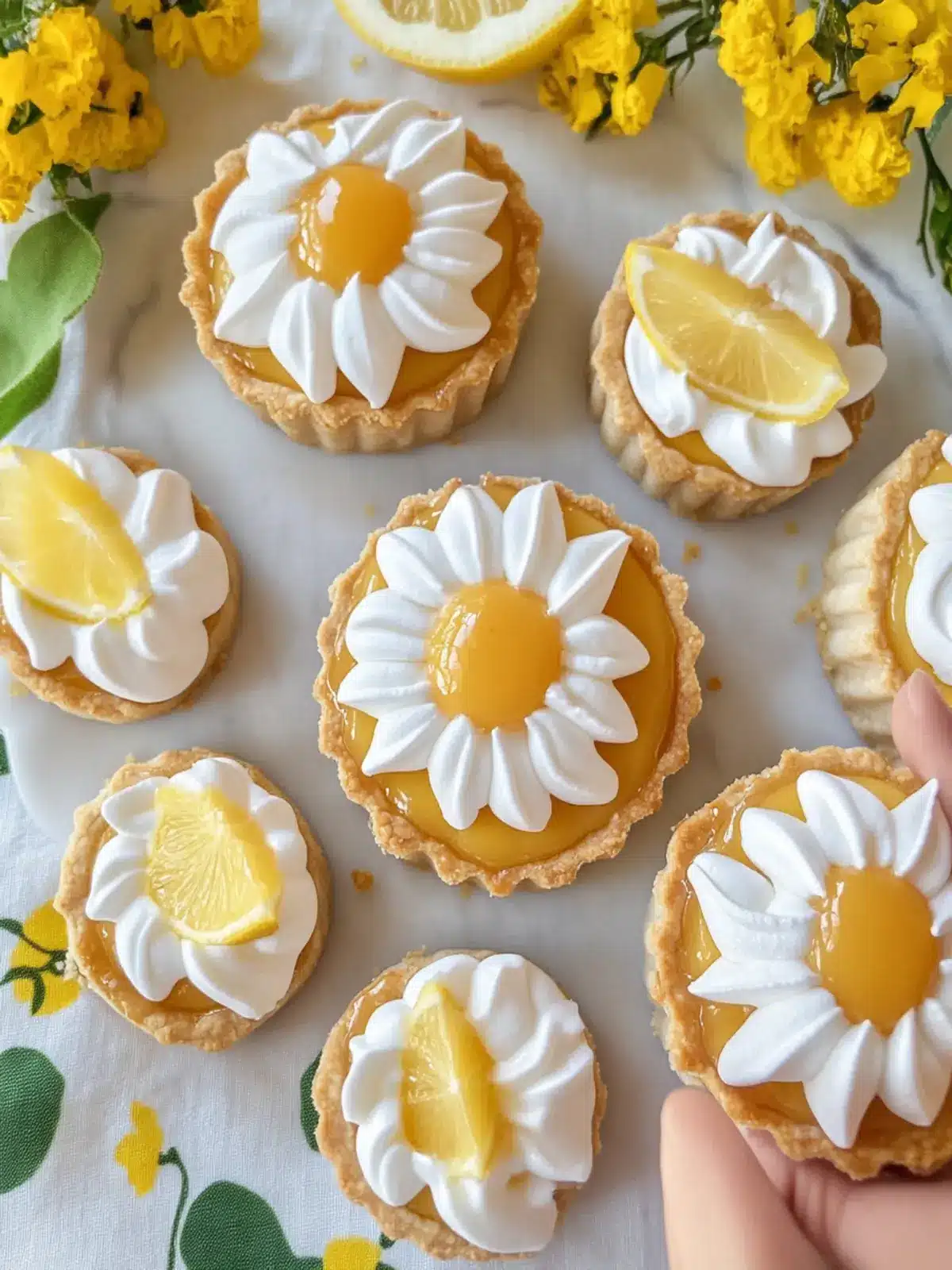 Irresistible Daisy Lemon Meringue Pies – Zesty and Adorable