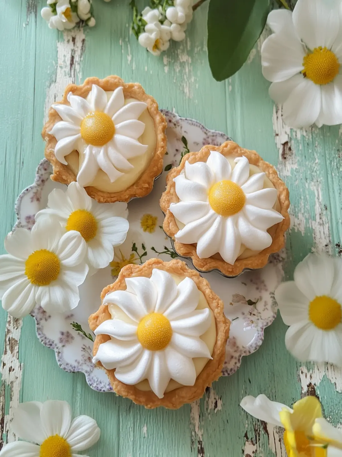 Irresistible Daisy Lemon Meringue Pies – Zesty and Adorable