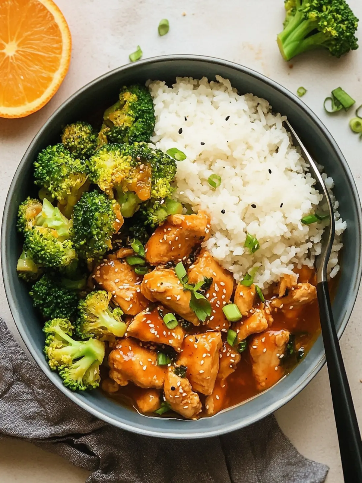Easy Slow Cooker Orange Chicken and Broccoli Delight
